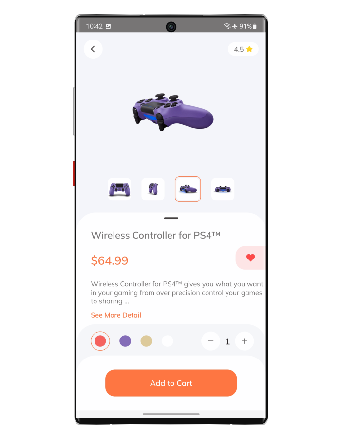 ElevateX - Minimal UI Kit for E-commerce React Native CLI by appxcellence